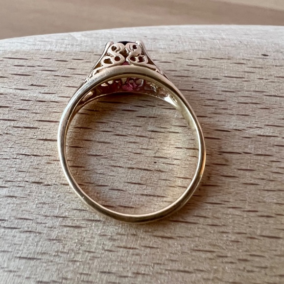 Kabana | Jewelry | Kabana Vintage 4k Yellow Gold Pink Tourmaline Ring ...